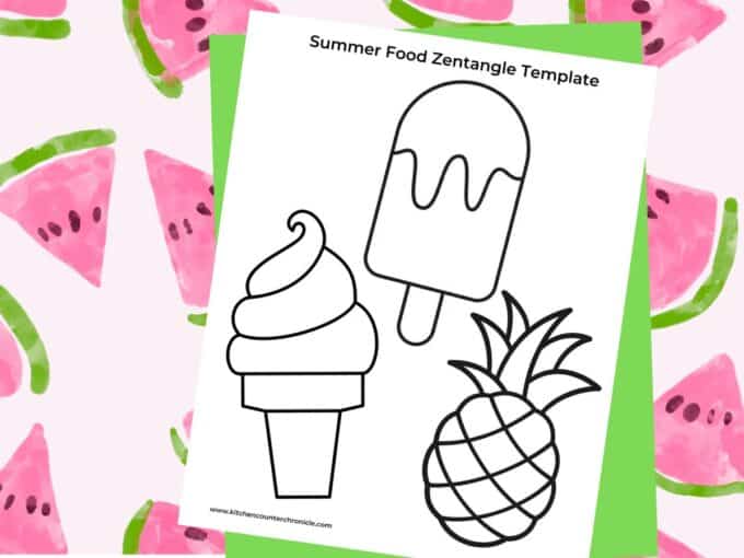 Summer Zentangle Patterns and Templates