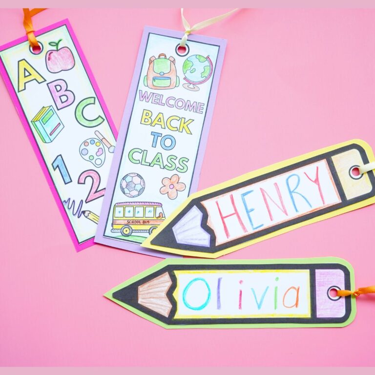 Pencil Bookmarks and More Back to School Bookmarks