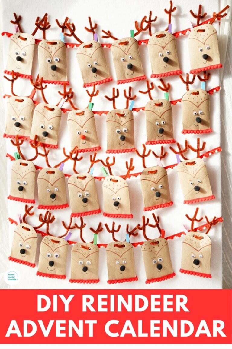 DIY Reindeer Advent Calendar