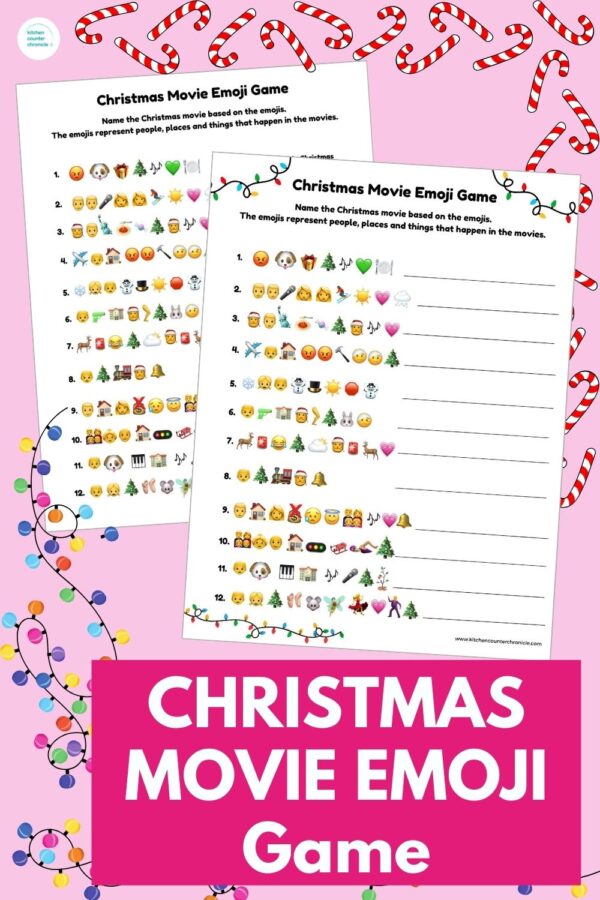 Printable Christmas Movie Emoji Game