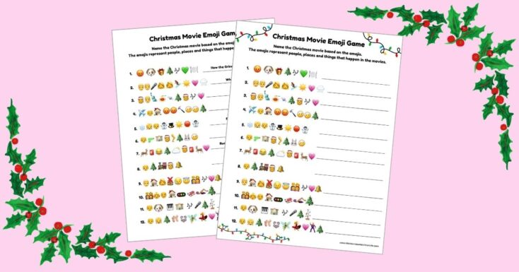 20+ Free Printable Christmas Games for the Whole Family