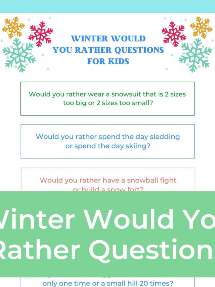 Fun Would You Rather Questions for Middle School