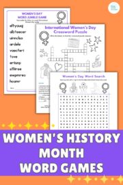 Printable Women's History Month Games