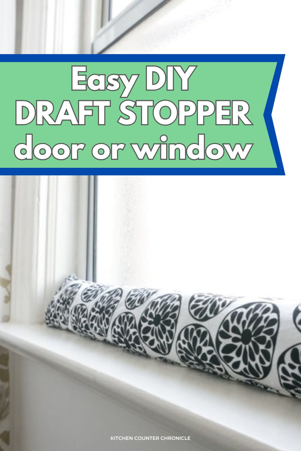 How to Make a Draft Stopper for A Window or Door