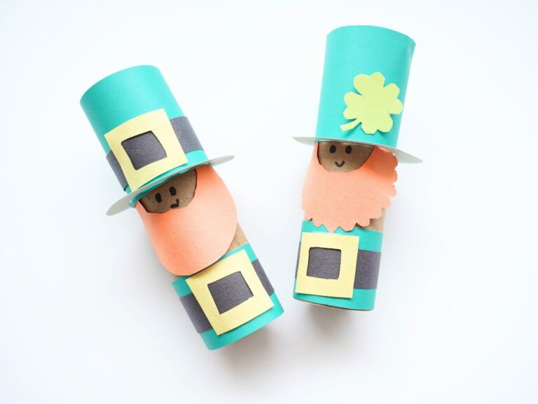 Cute Toilet Paper Roll Leprechaun Craft