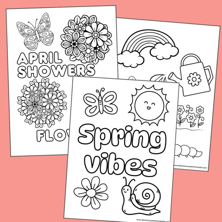 Sweet Springtime Coloring Pages