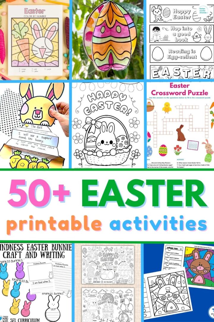 50+ Fun and Free Easter Printable Games and Activities for Kids