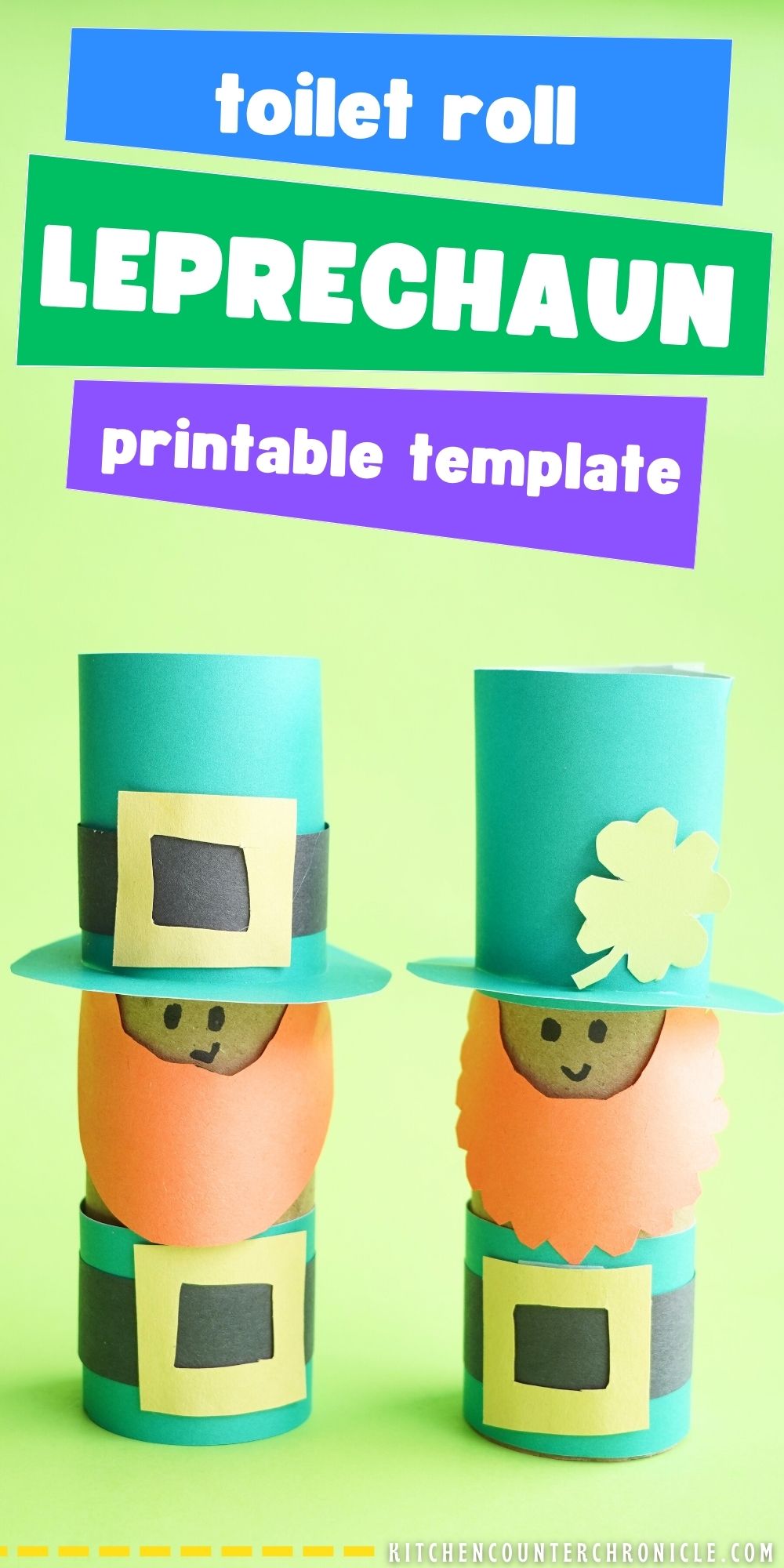 Cute Toilet Paper Roll Leprechaun Craft