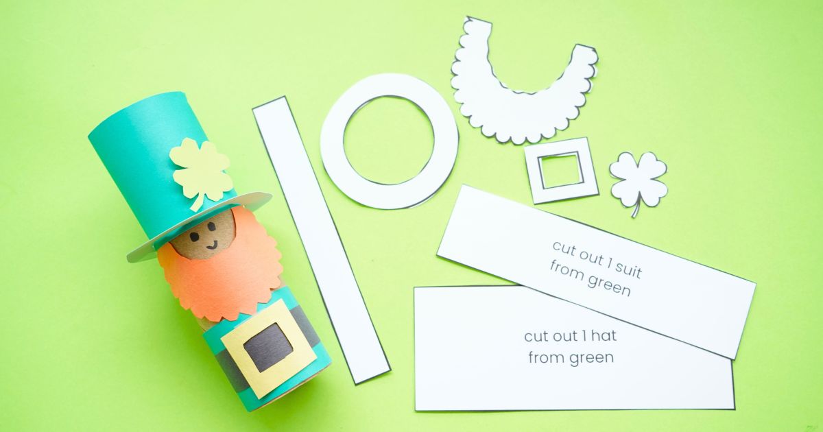 Cute Toilet Paper Roll Leprechaun Craft