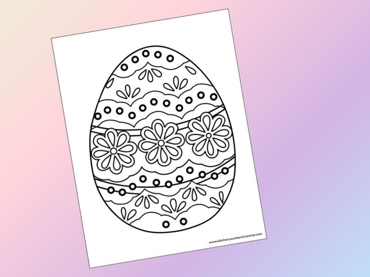 Cutest Easter Egg Coloring Pages