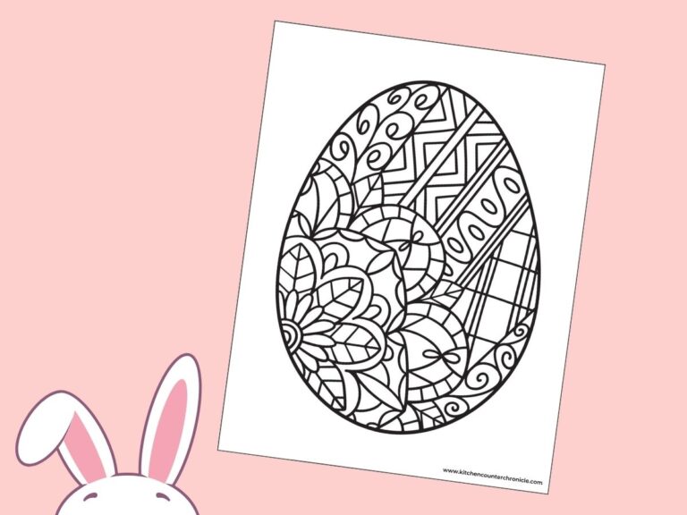 Cutest Easter Egg Coloring Pages
