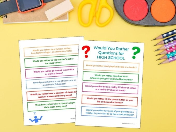 Fun Would You Rather Questions for High School