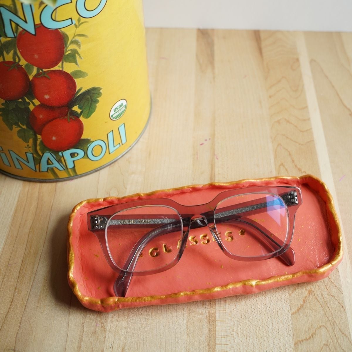 DIY Glasses Holder Tray - Simple Clay Craft