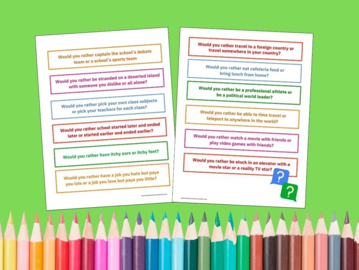 Fun Would You Rather Questions for High School