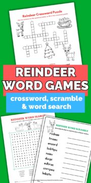 3 Reindeer Word Games to Play