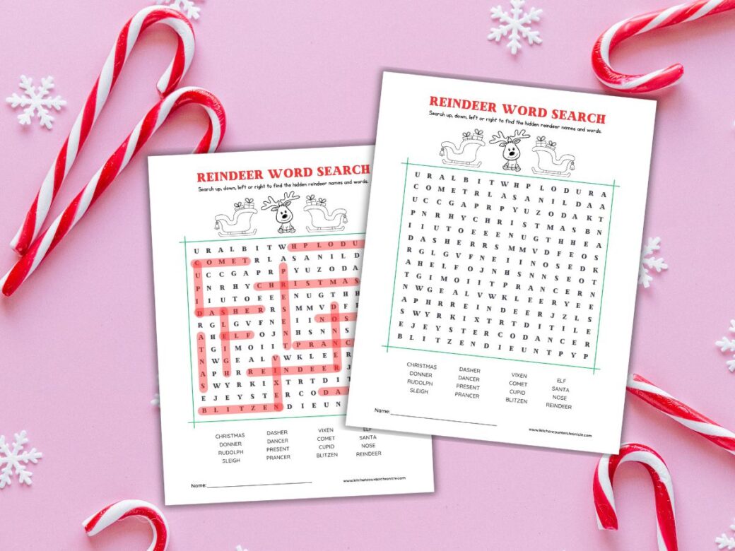 3 Reindeer Word Games to Play