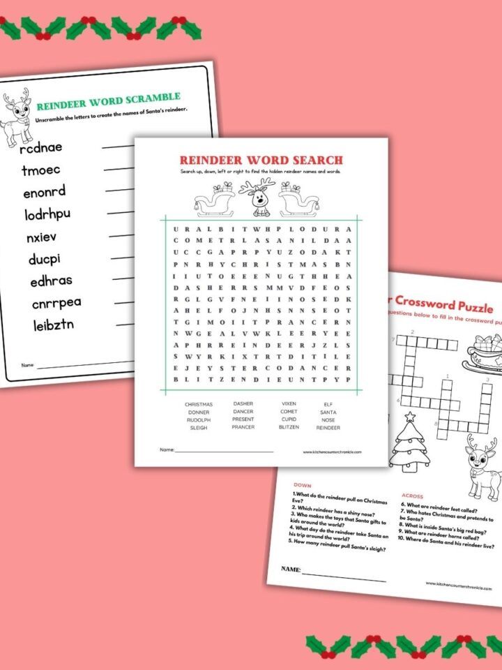 3 Printable New Years Word Games for Kids