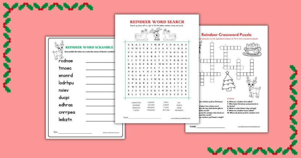 20+ Free Printable Christmas Games for the Whole Family