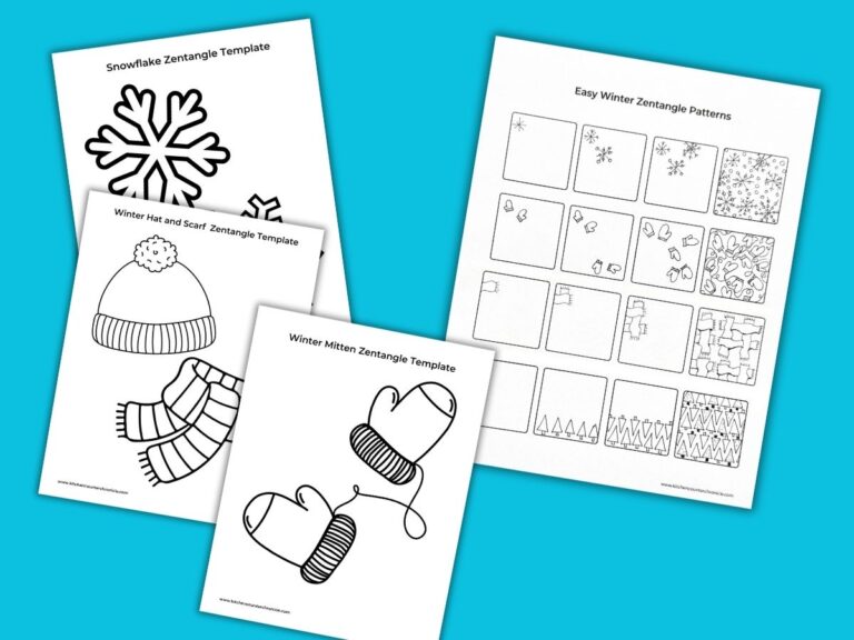Easy Zentangle Patterns for Beginners and Kids